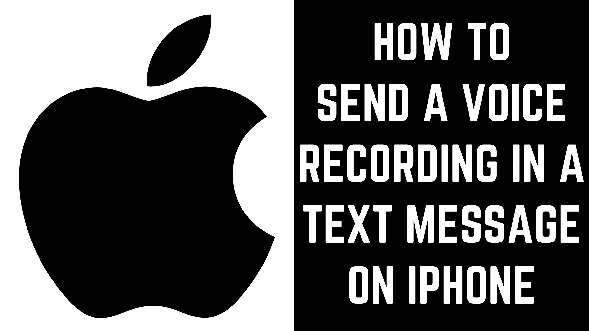 How To Send A Voice Recording In A Text Message On IPhone