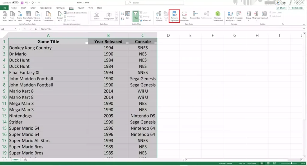 How To Remove Duplicate Rows In Excel