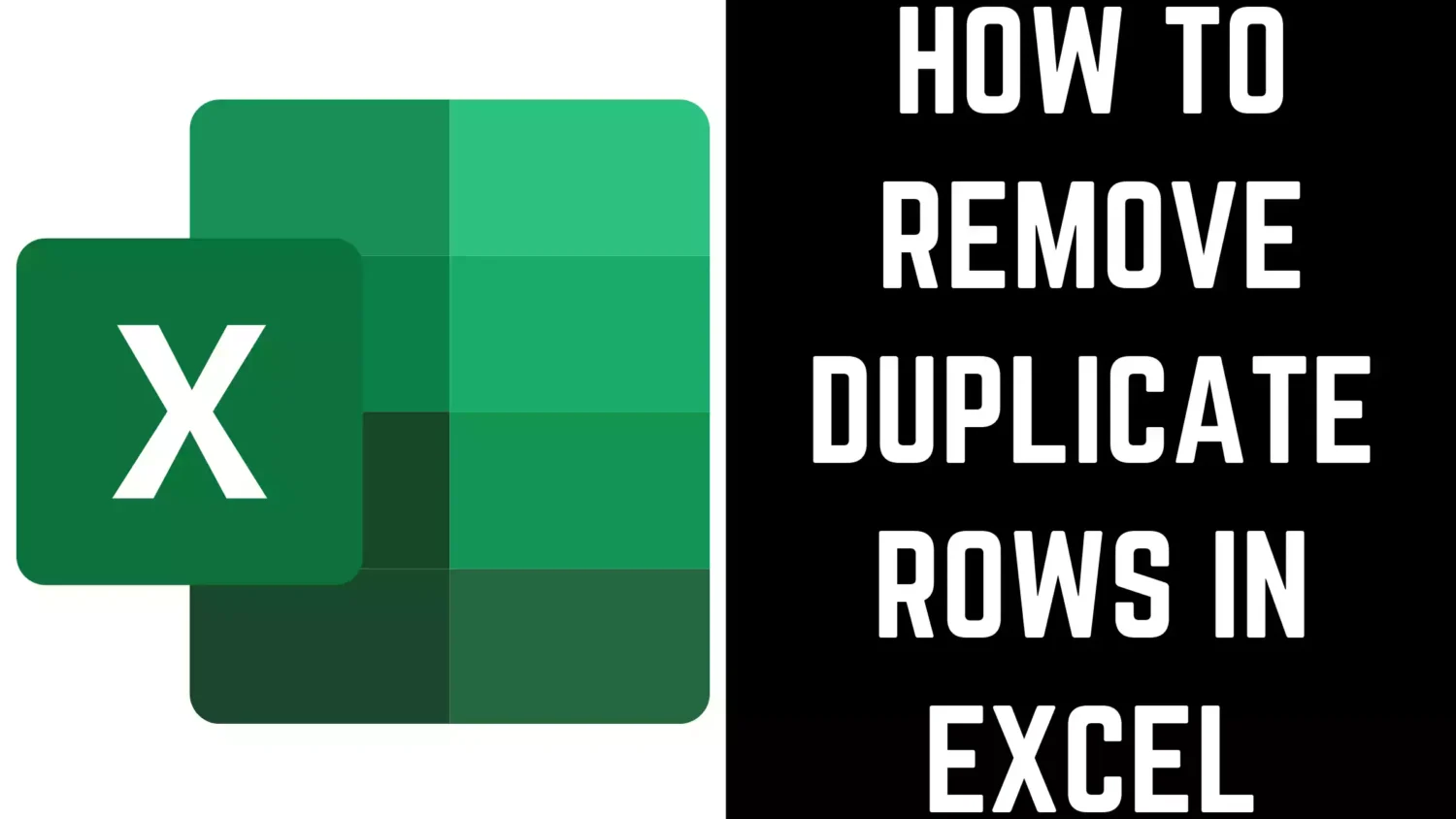 How To Remove Duplicate Rows In Excel
