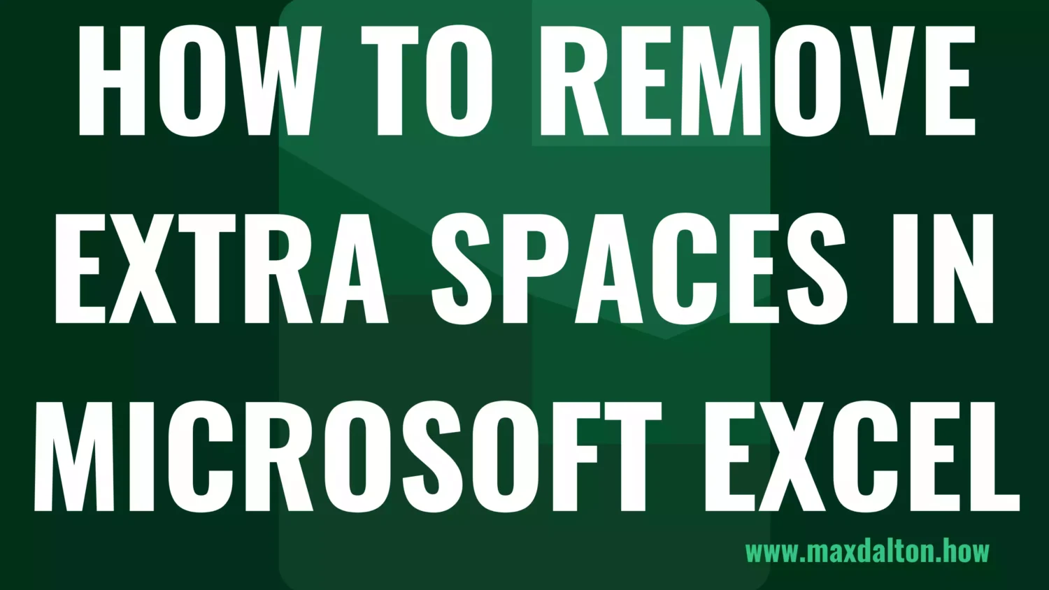How To Remove Extra Spaces In Microsoft Excel